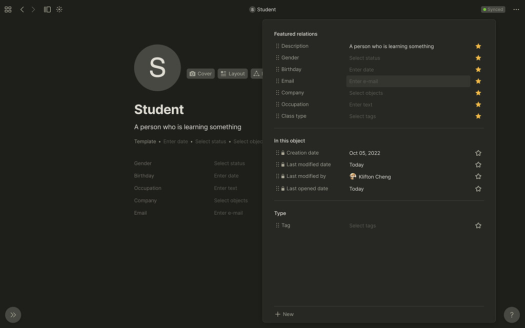 Creation of Type Human - Bug Cemetary - Anytype Community
