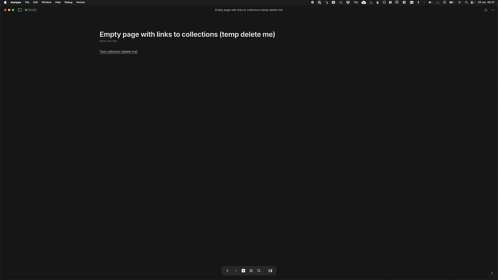 Sidebar keeps showing deleted objects in linked collections - Bug Cemetary - Anytype Community