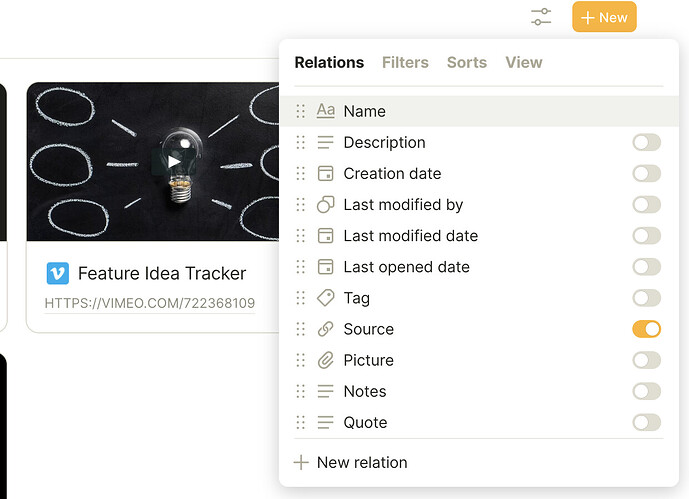 Show Featured Relations In Card Feature Requests Anytype Community