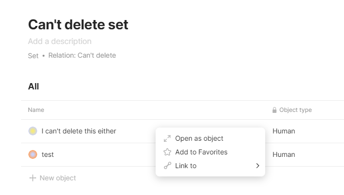 Undeletable "Human" type object from import - Bug Cemetary - Anytype Community