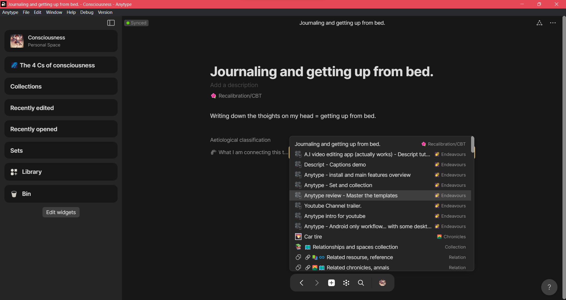Input field hidden by pop-up - Bug Cemetary - Anytype Community