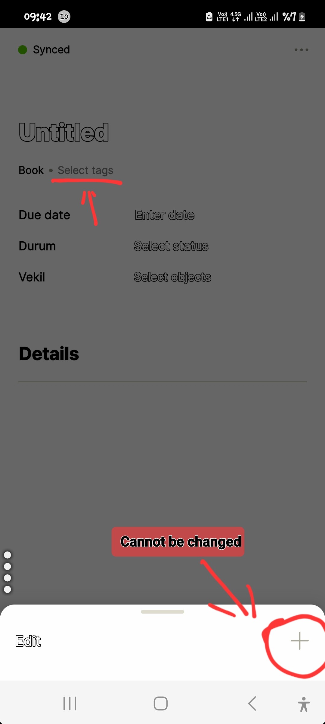 Book ️ "select tags" can not "Edit" / "Can't create" - Bug Cemetary - Anytype Community
