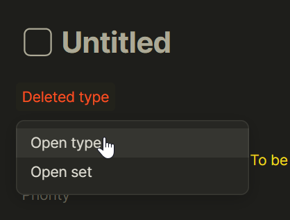 Object Type shown as "Deleted Type" in history - Bug Cemetary - Anytype Community