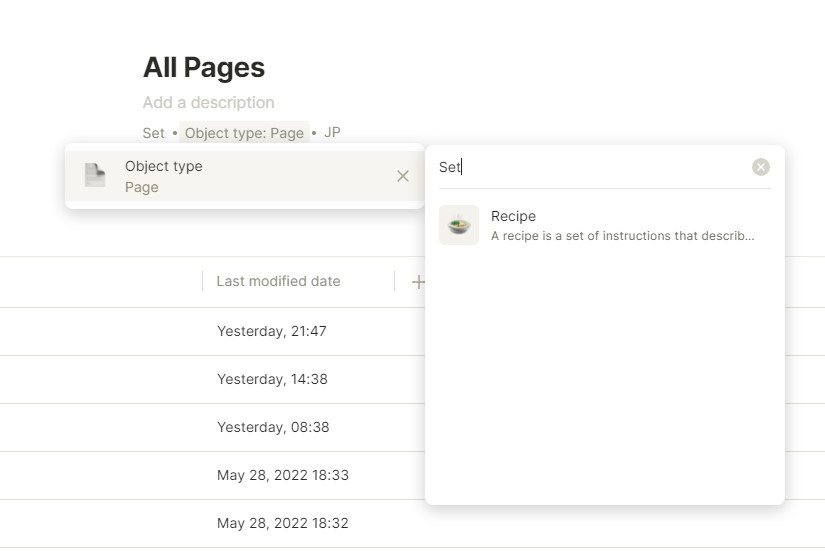 Can't select "set" as object type of a set - Bug Cemetary - Anytype Community